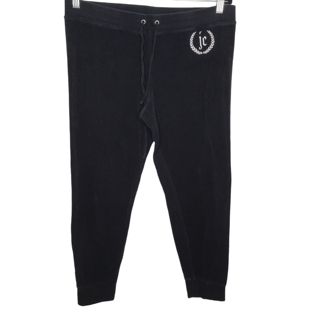 Juicy Couture Vintage Jogger Black Micro Terry Pants … - Gem